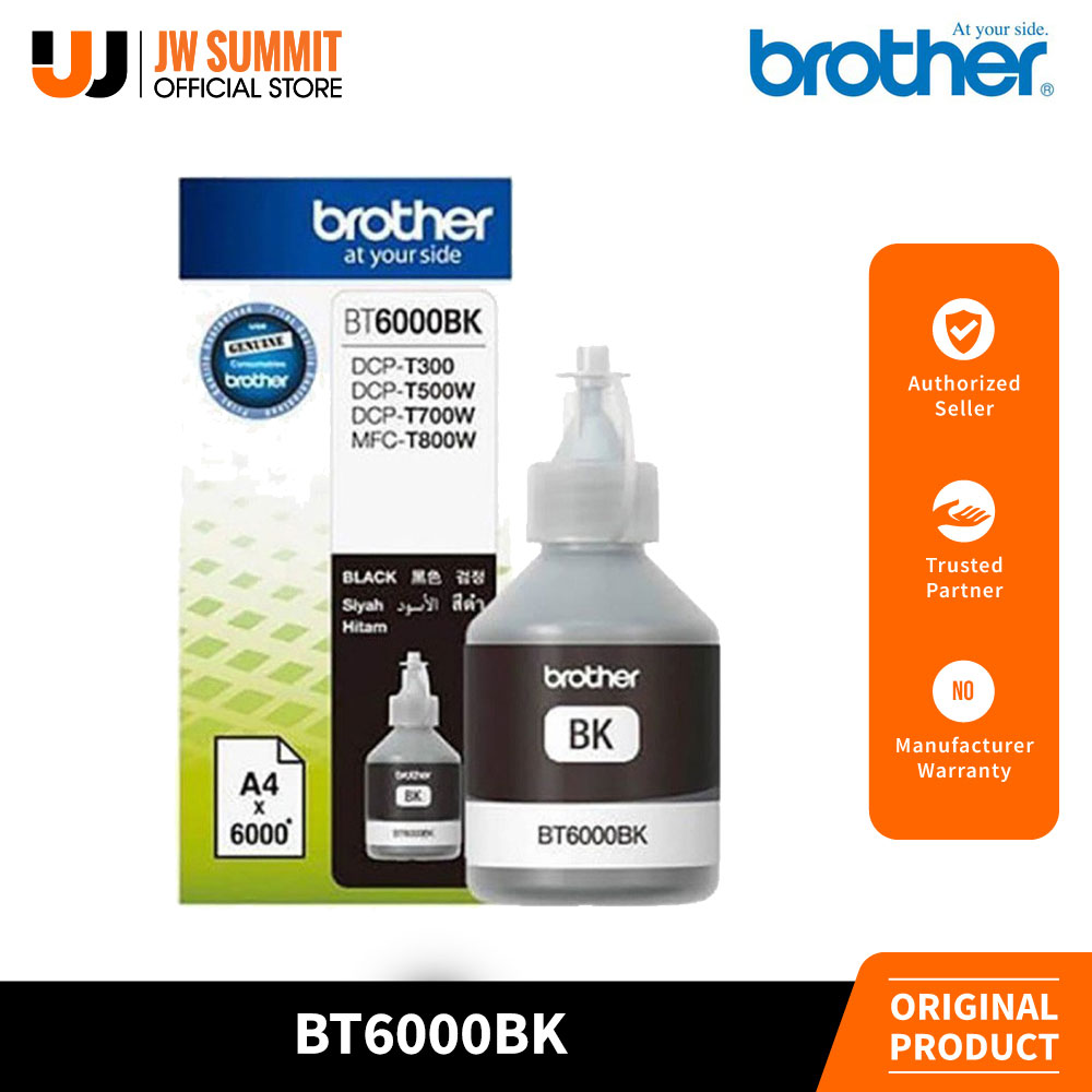 Brother BT6000BK Genuine Ink Bottle (Black) | Lazada PH