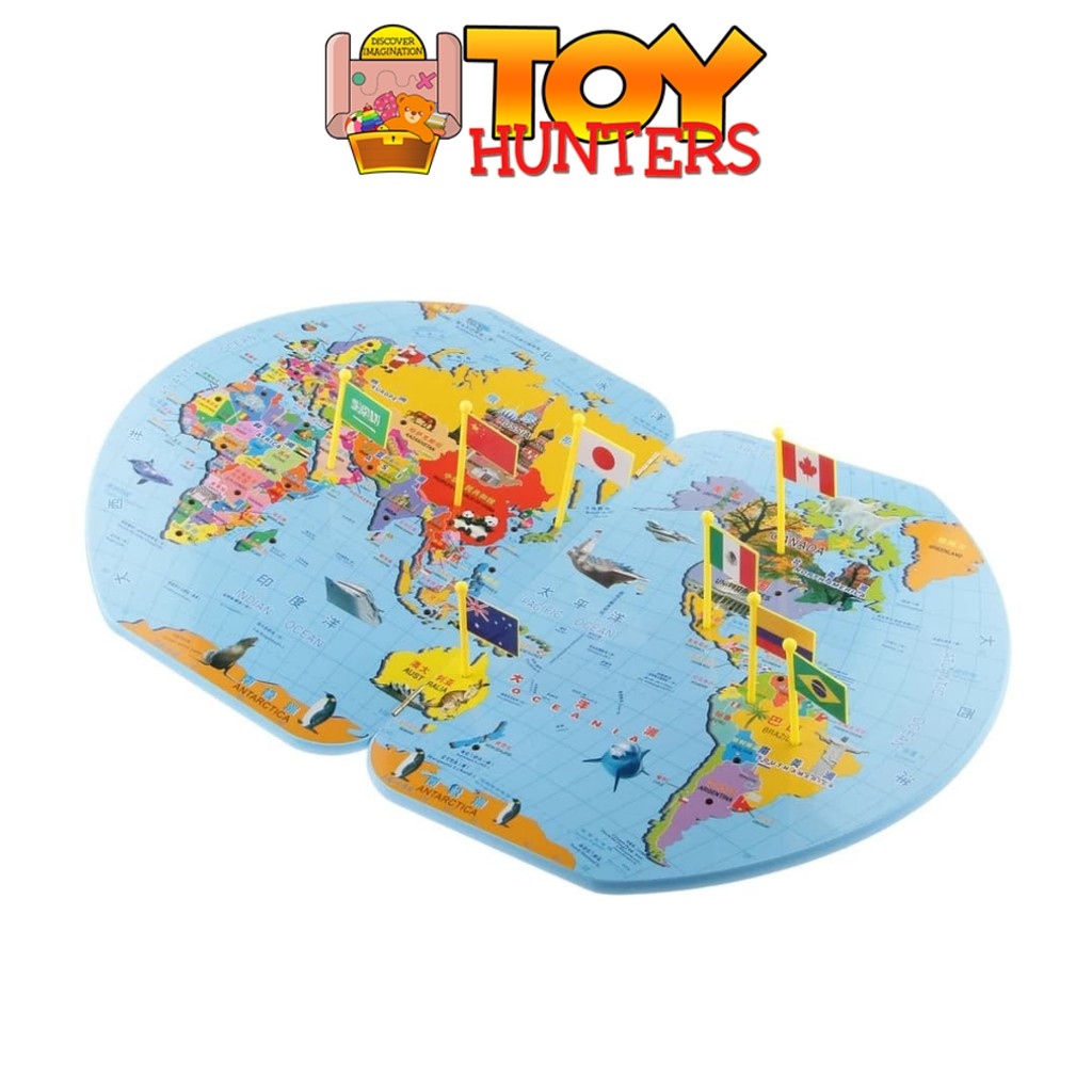 HOT SALE Toyhunters Map of The World National Flag Location Flag ...