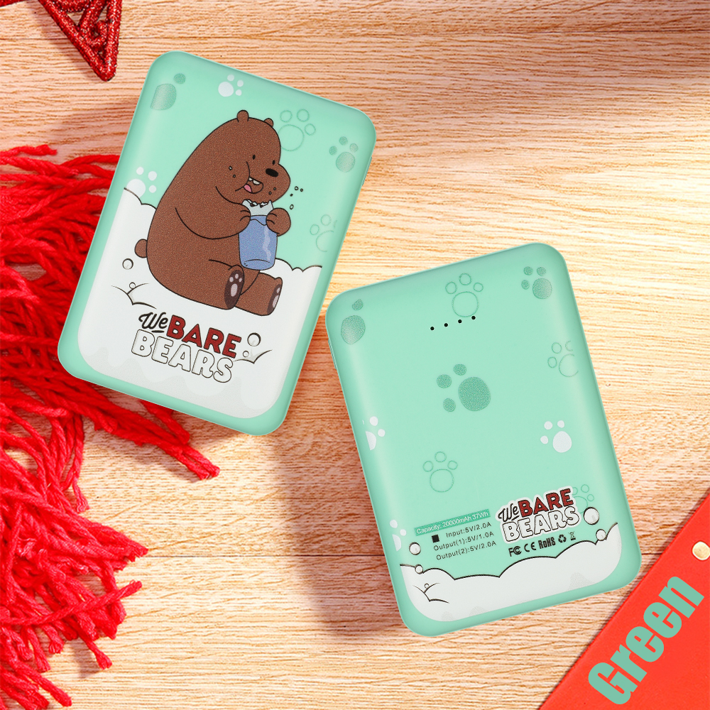 【Dual Output】2A Universal Powerbank Cute 20000mah Mini Cartoon Cute ...