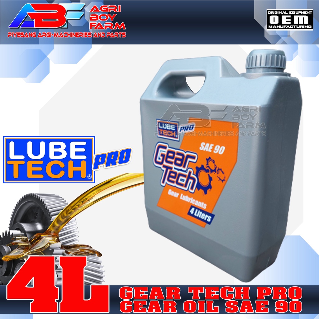 OIL LUBE TECH GEAR TECH SAE 90 4 LITER | Lazada PH