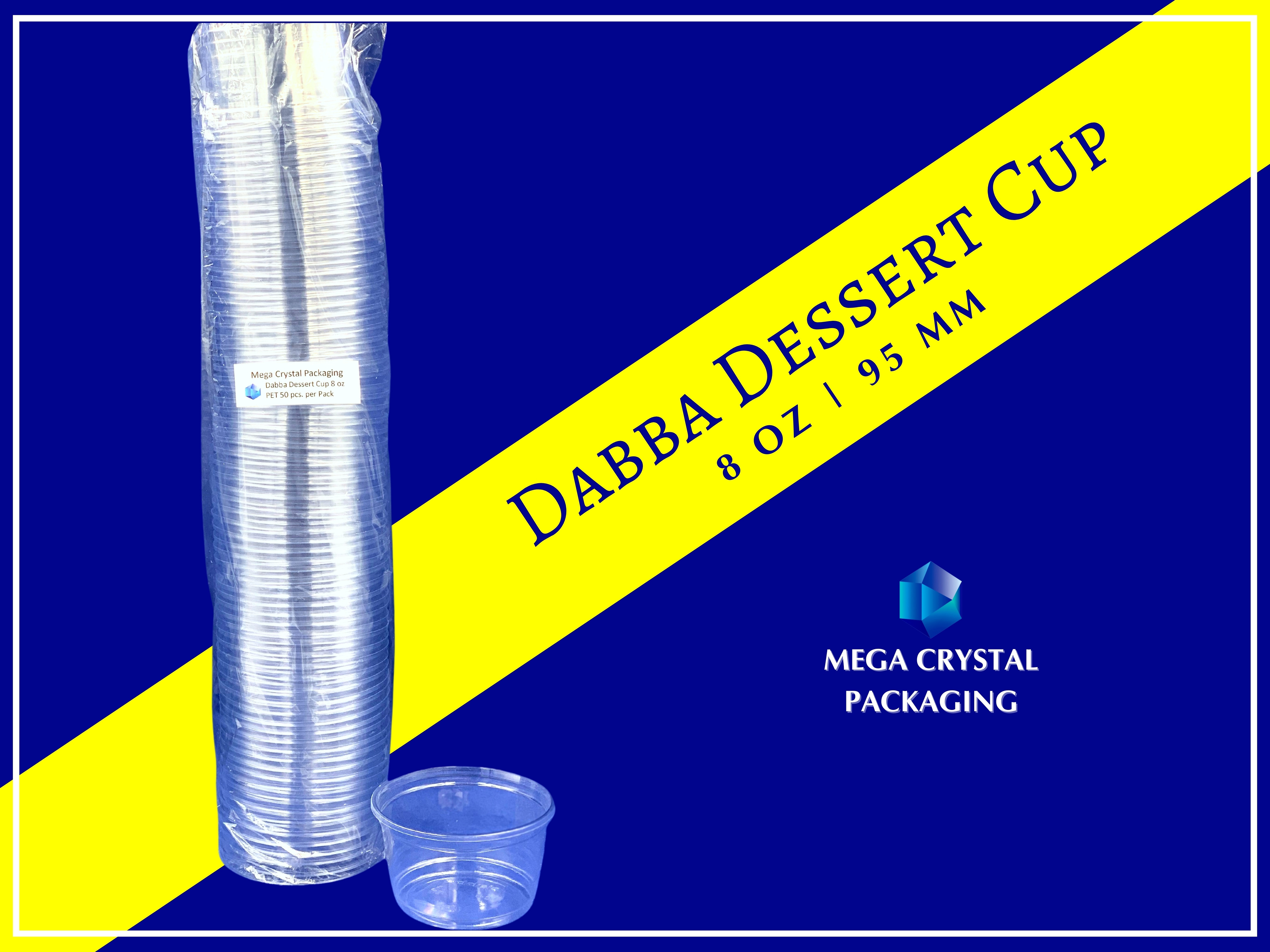 [ 50/70 Pcs. ] Dabba Elegant PET Cups 12 oz / 16 oz / 22 oz. with or ...