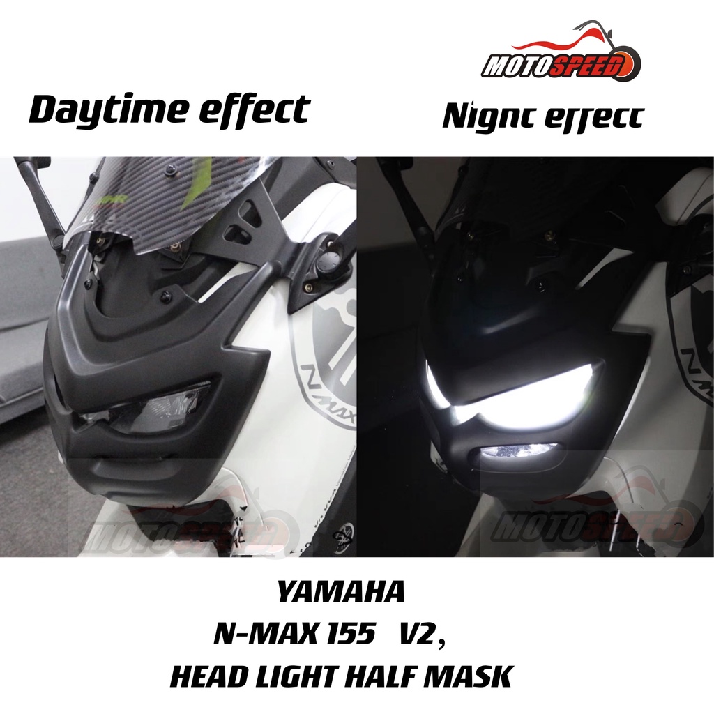 1 pc Headlight Mask Cover For Yamaha NMAX v2 2020 2021 With Bolt4IL ...