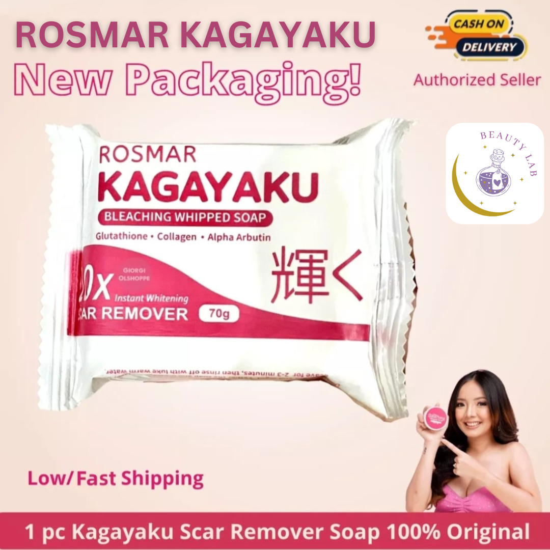 NEW PACKAGING Rosmar KAGAYAKU SOAP 10x instant whitening Rosmar ...