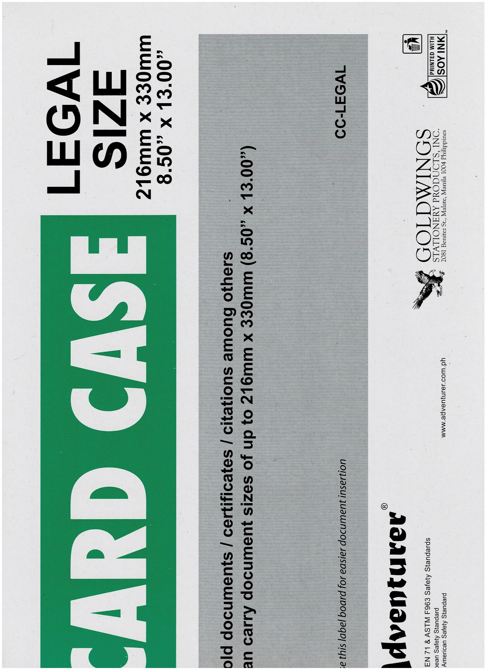 Legal Size Plastic CARD CASE 216x330mm - ViiYen #000032 | Lazada PH