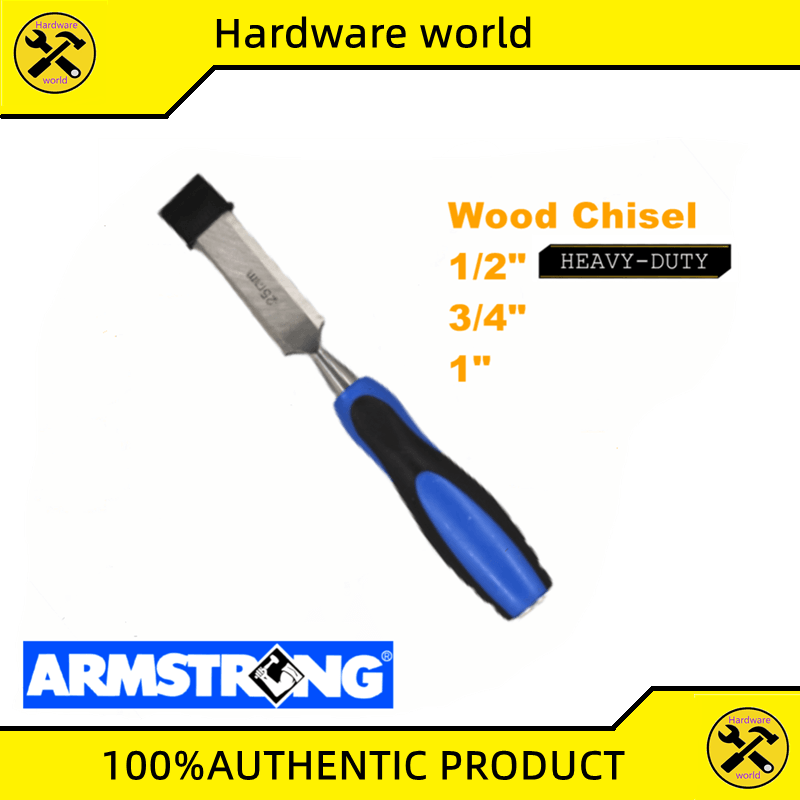 Armstrong Wood Chisel Heavy Duty 1/2" 3/4" 1" | Lazada PH