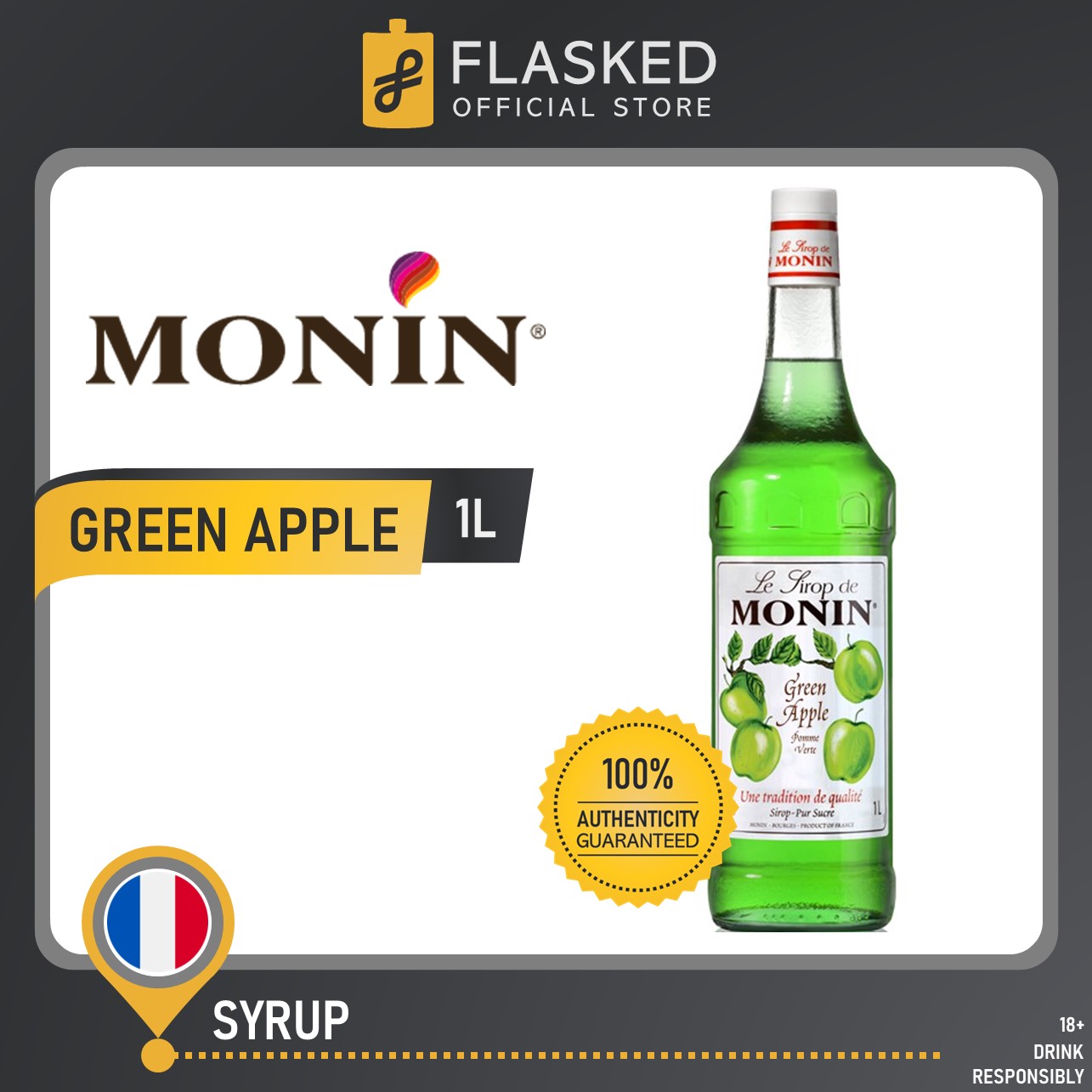 Monin Green Apple Syrup 1L | Lazada PH