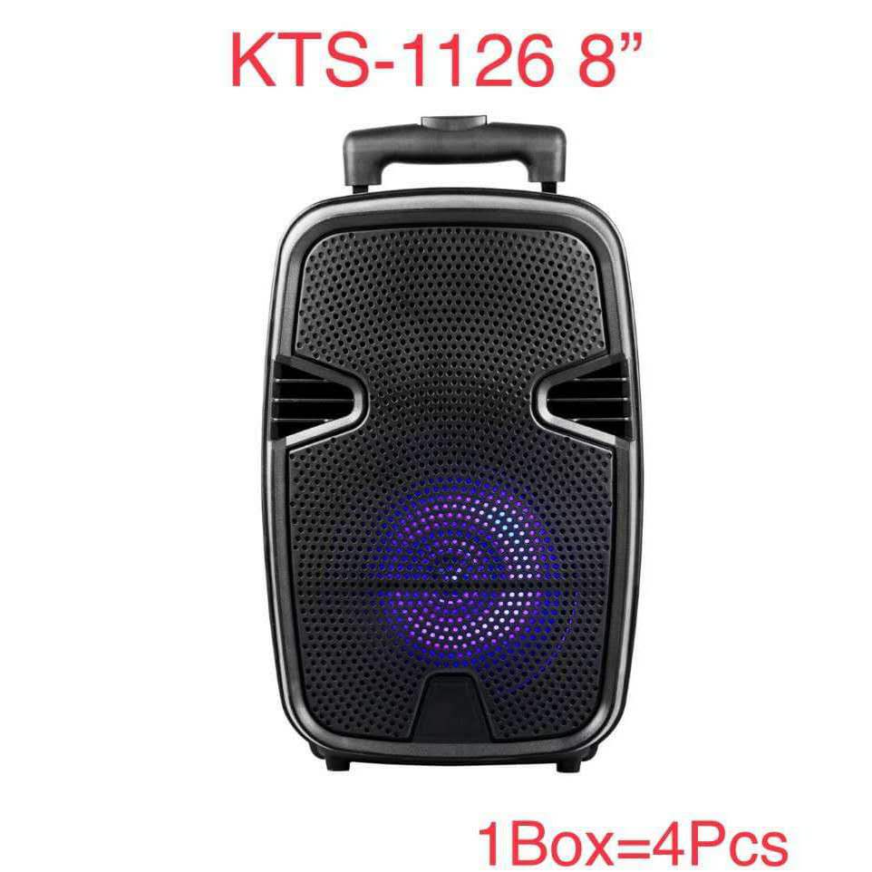 KTS-1126 KARAOKE WIRELESS 8" BLUETOOTH PORTABLE SPEAKER | Lazada PH