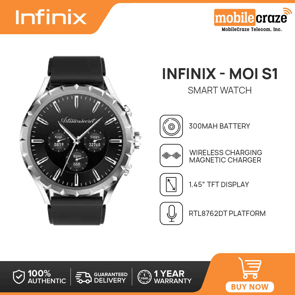 Infinix - Moi S1 Smart Watch | 1.45” 412*412 TFT | RTL8762DT Platform ...