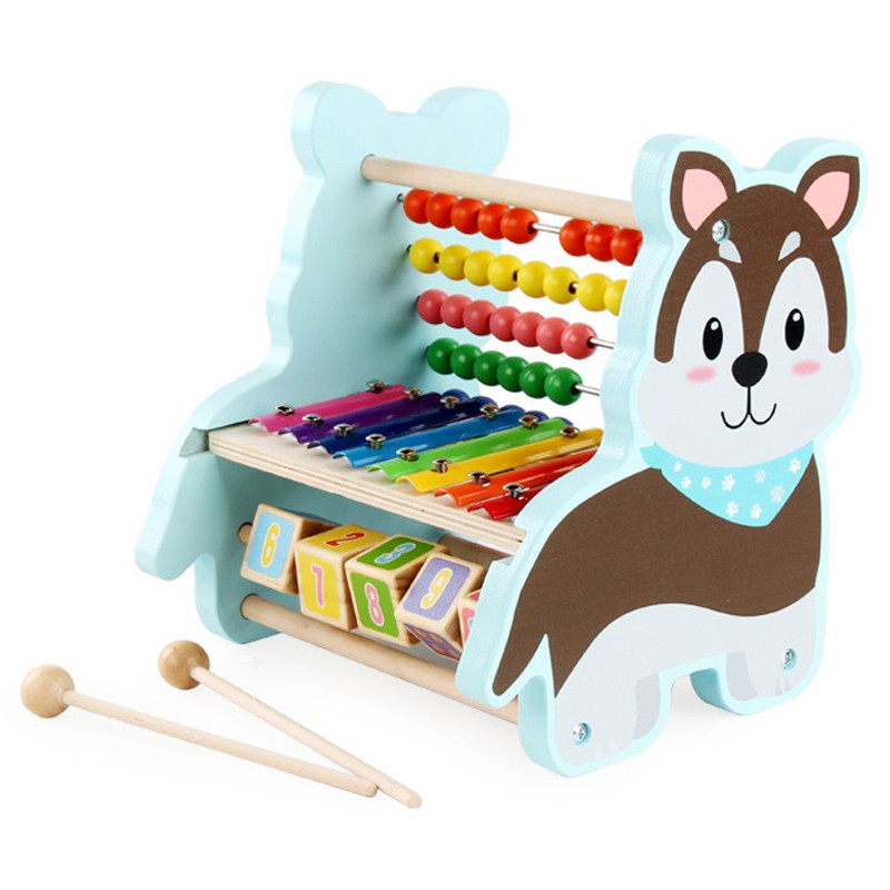 BABA Calculating Bracket Wooden Toy Educational Fun Learning Toy Abacus ...