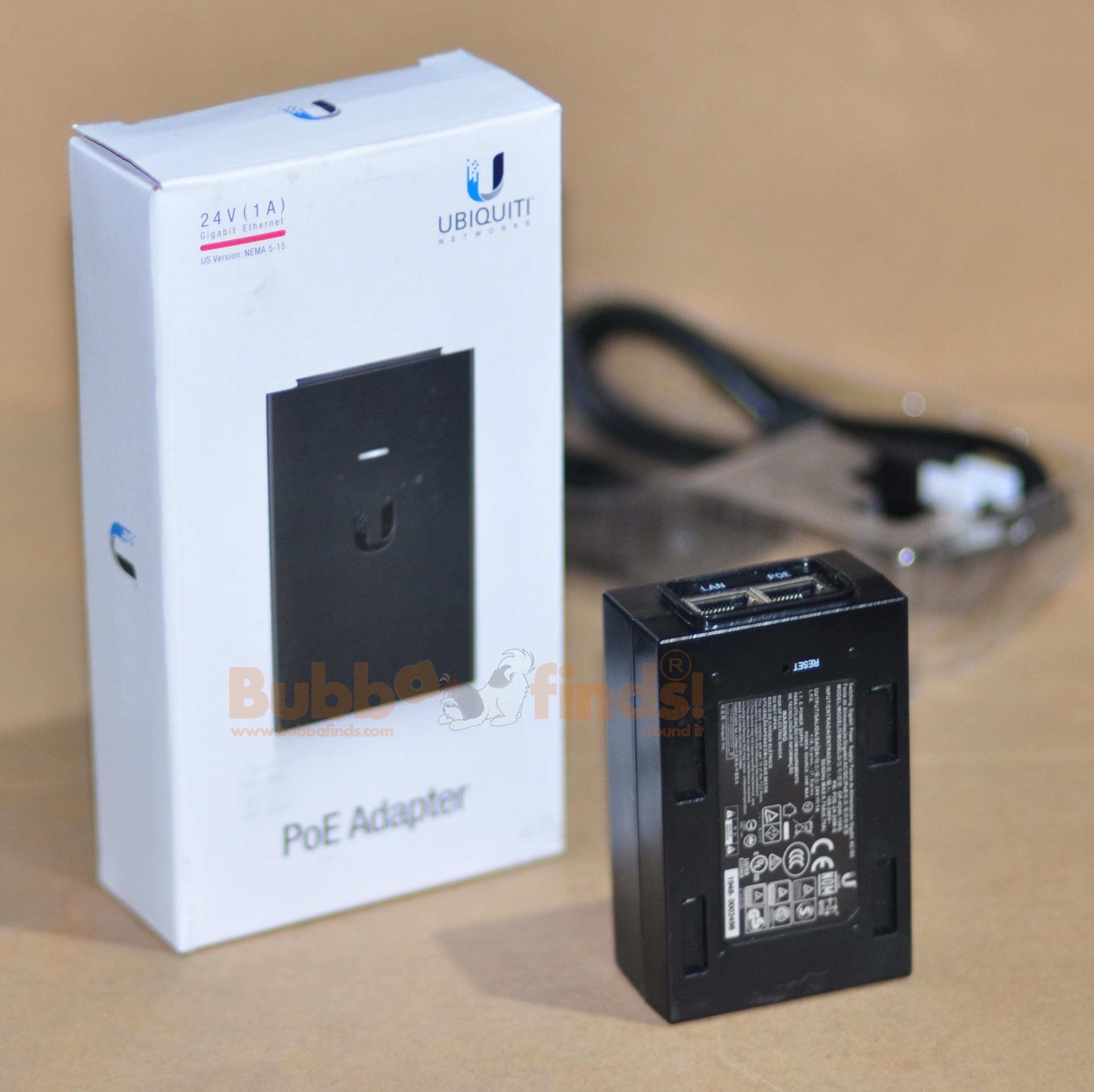 Ubiquiti POE-24-24W-G, Gigabit POE Injector 24V 1.0A for Rocket 5AC ...