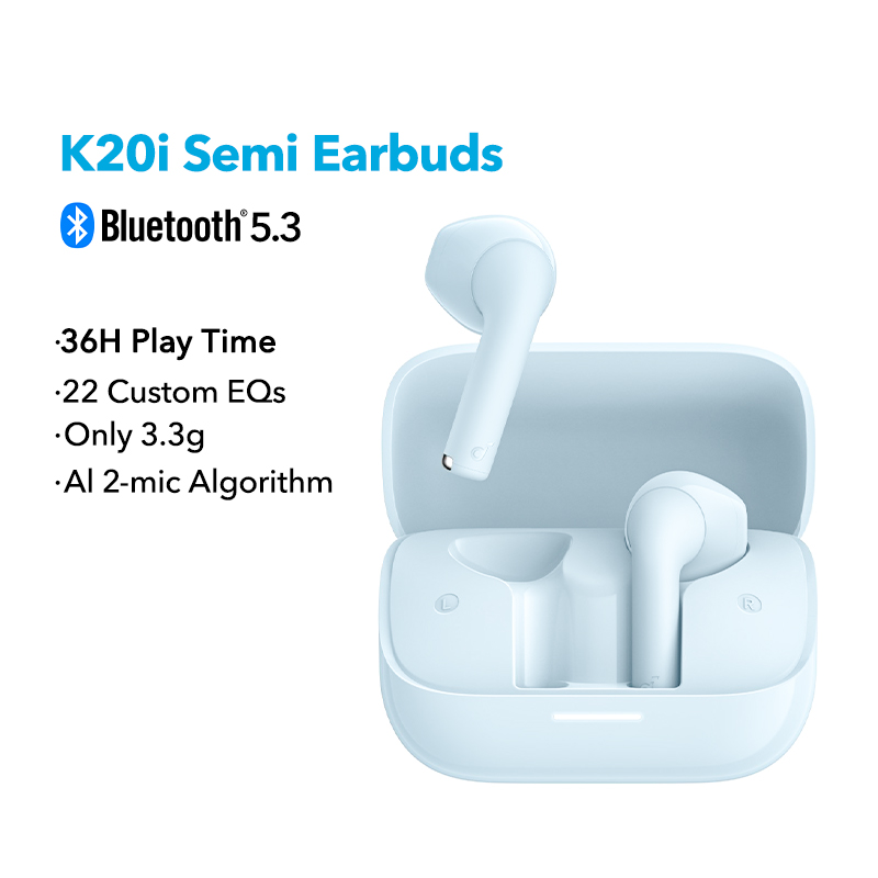 Soundcore by Anker K20i Wireless Earbuds with Mic Wireless Bluetooth 5. ...