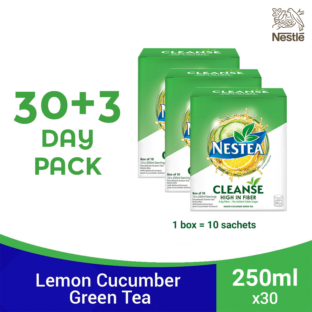 NESTEA Cleanse Lemon Cucumber Powdered Green Tea with Fiber 250ml ...