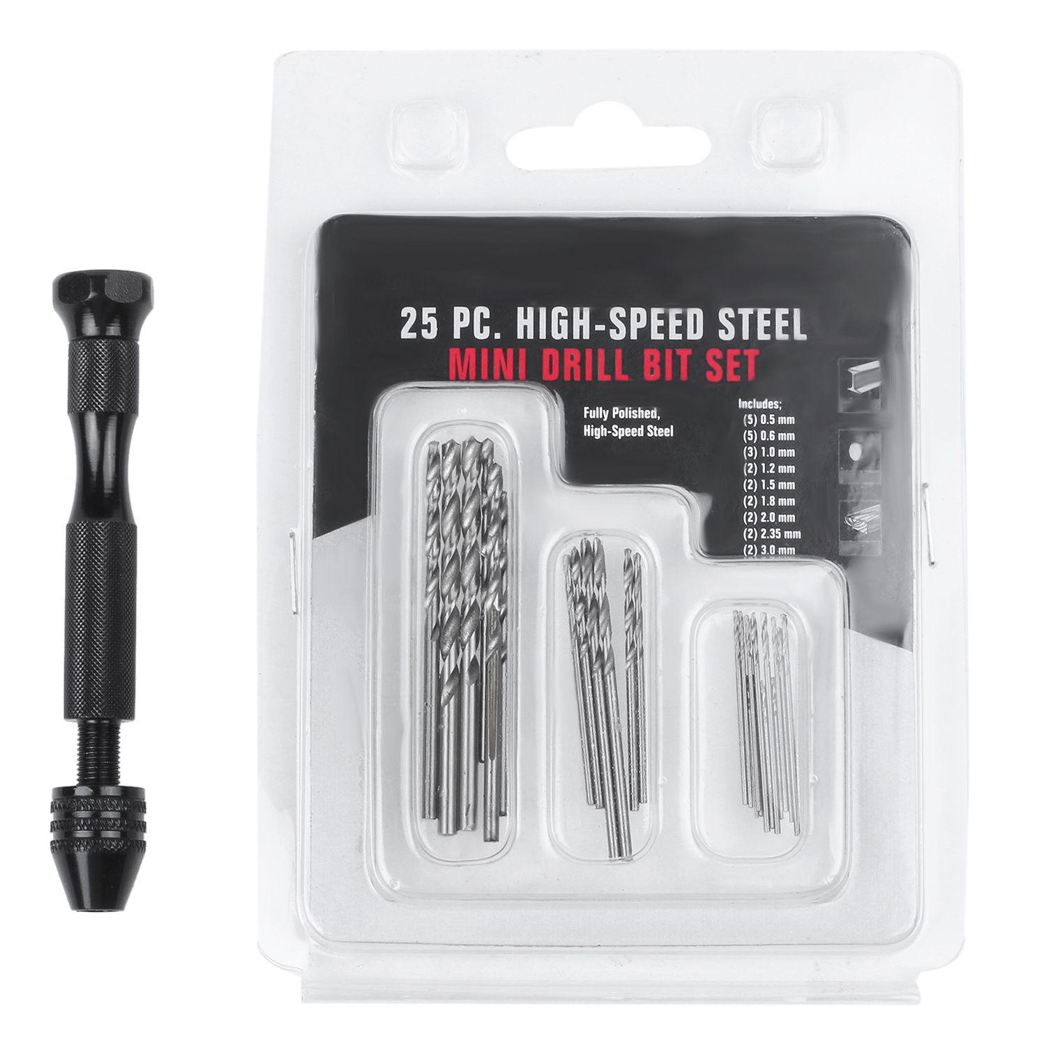 Hand Twist Drill Bits Set,DIY Precision Pin Vise Model Mini Hand Spiral ...