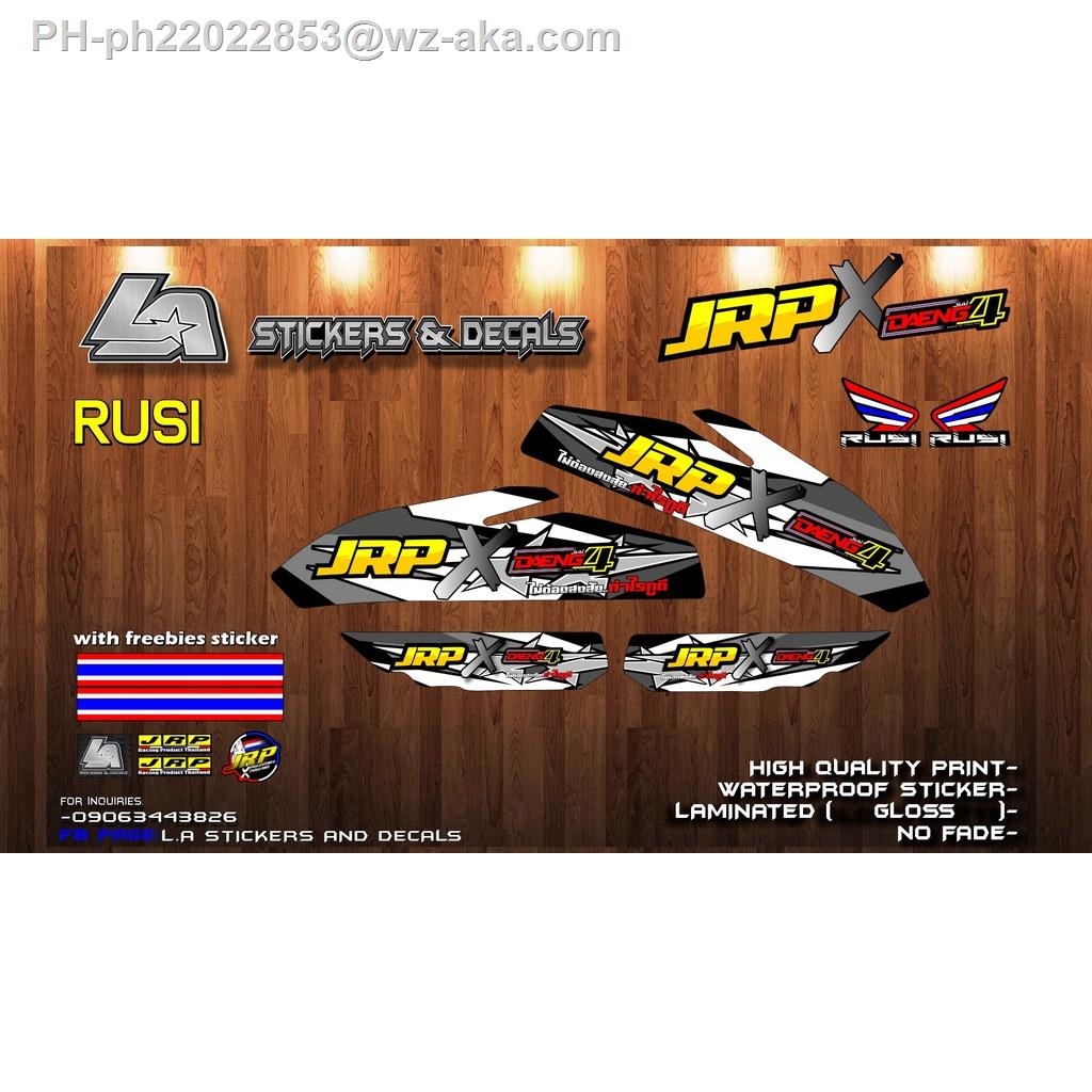 motorcycle sticker RUSI TC 125/150 TANK JRP X DAENG STOCK DECAL ...