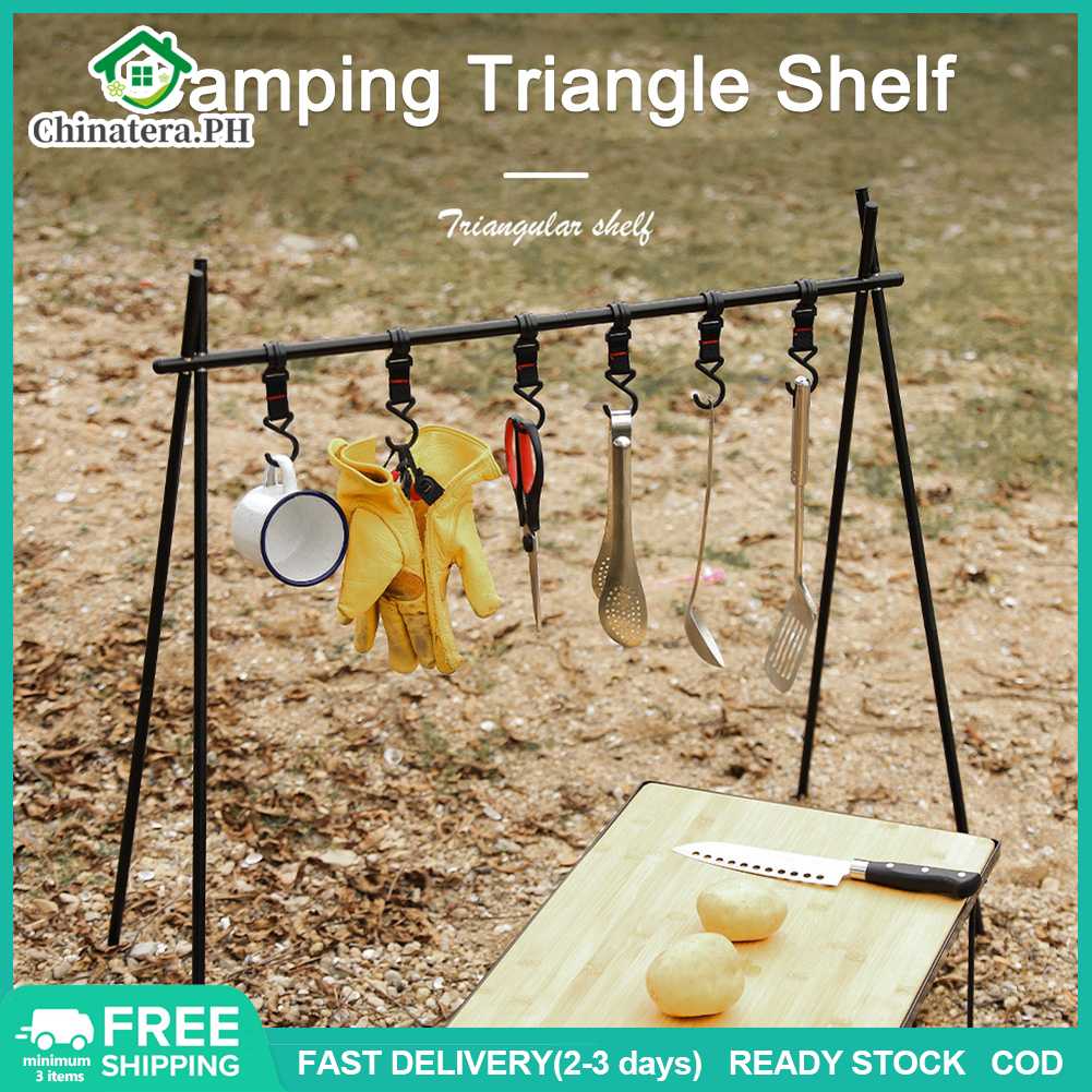 [Fast Delivery] Camp Rack Ultralight Hanging Shelf Triangle Rack ...