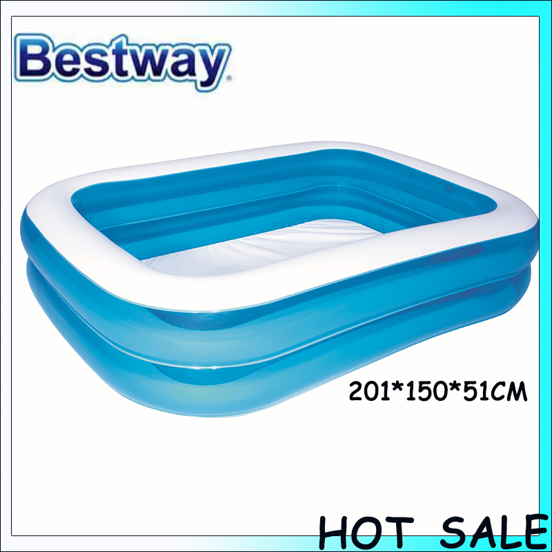 Bestway Rectangular Inflatable Swimming Pool with FREE Electric Pump (2 ...