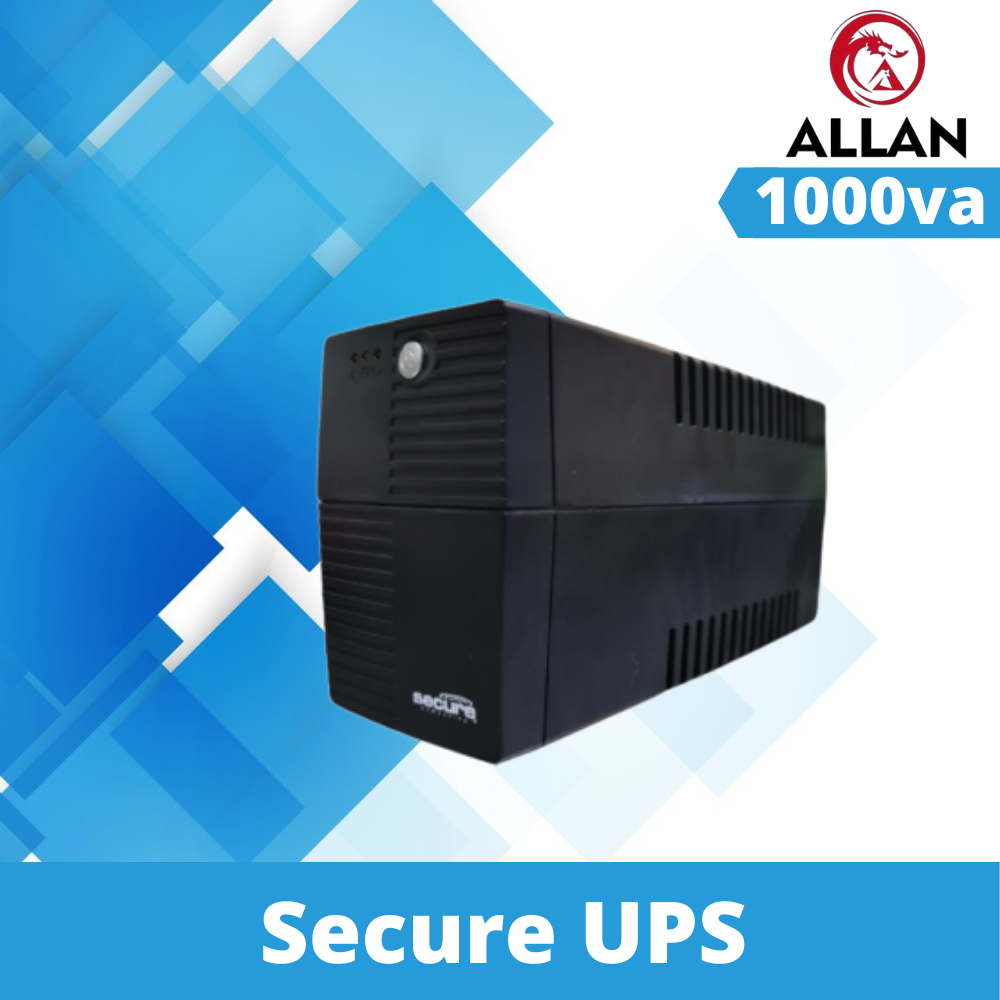 ALLAN Secure UPS 1000VA Uninterruptible Power Supply / for desktop ...