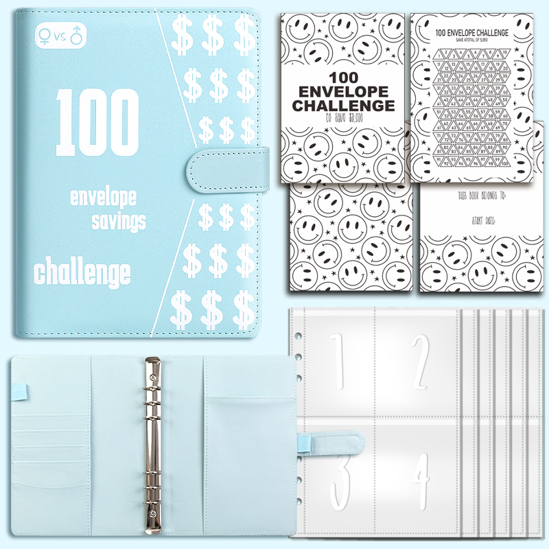 Spring 100 Envelope Saving Challenge Binder,envelope saving.sampul raya ...