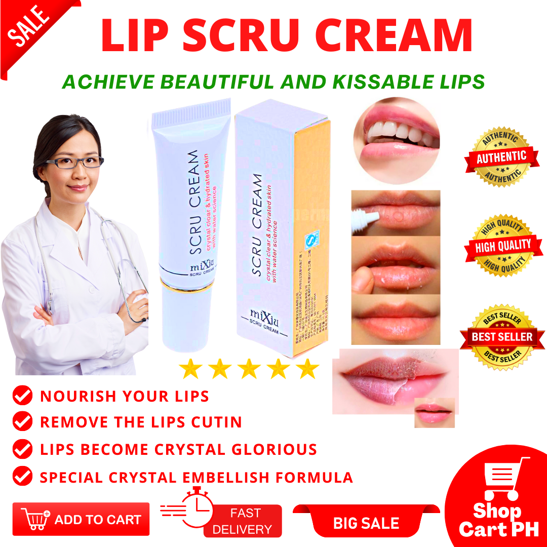 Authentic SCRU Cream. Beauty and Smooth lips. Repair Lips Peel Off ...