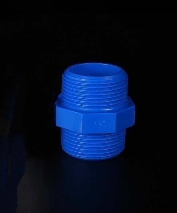 PVC Blue male adapter double thread pvc fittings quick adapters ...