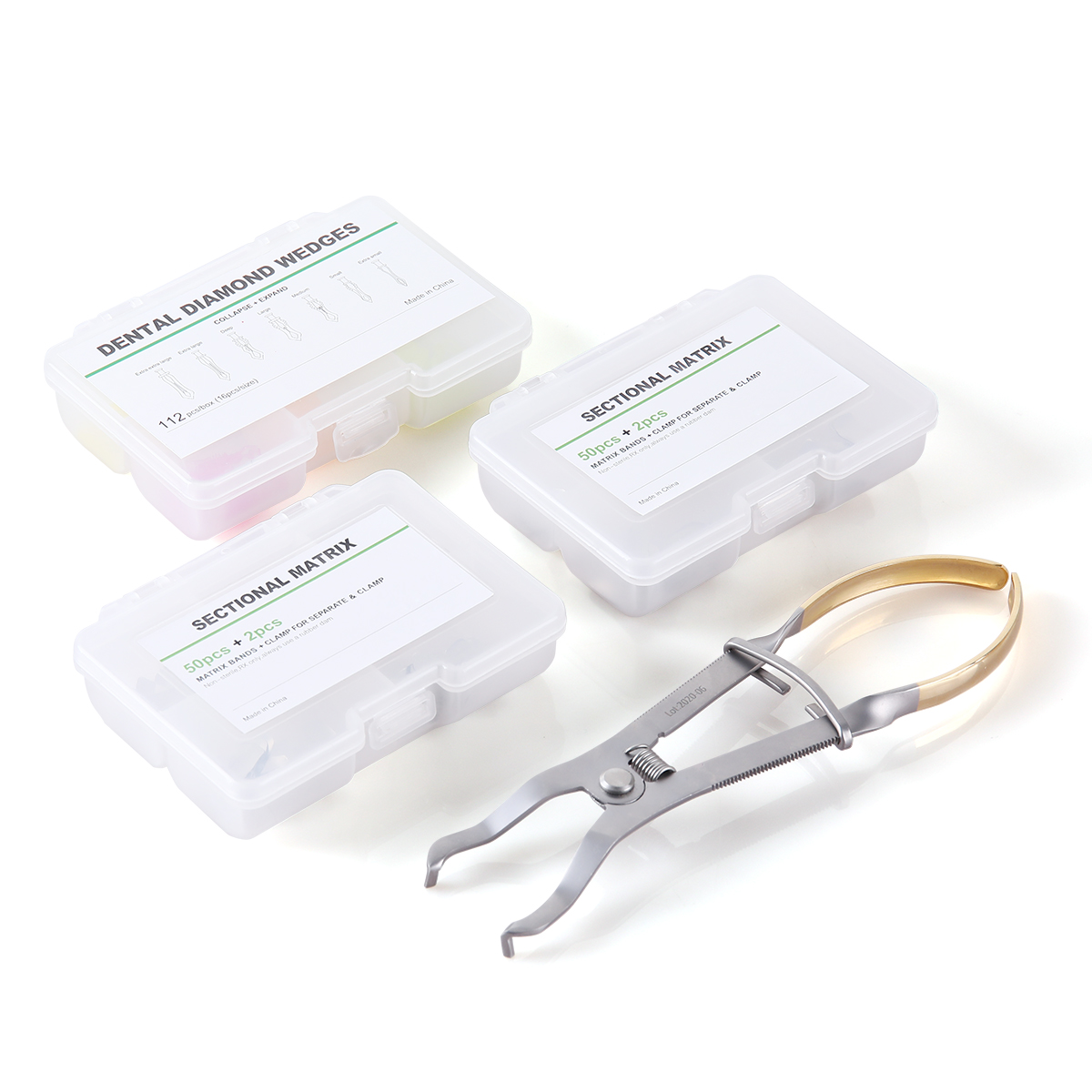 Dental Sectional Contoured Metal Matrice Matrix Refill Kit Resin ...