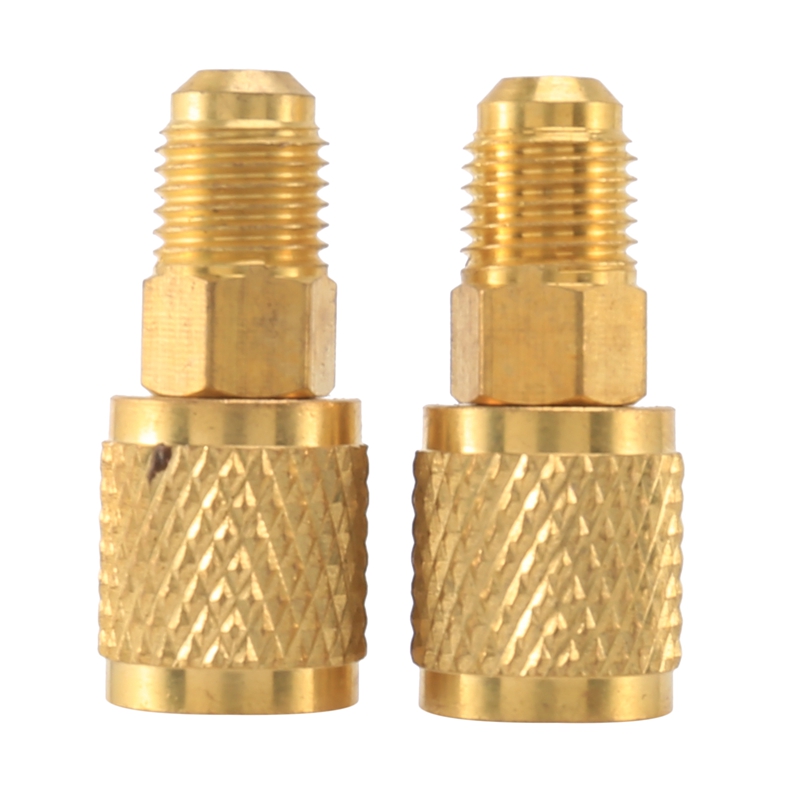 R410A Adapter 5/16inch Sae Female Quick Couplers To 1/4inch Sae Male ...