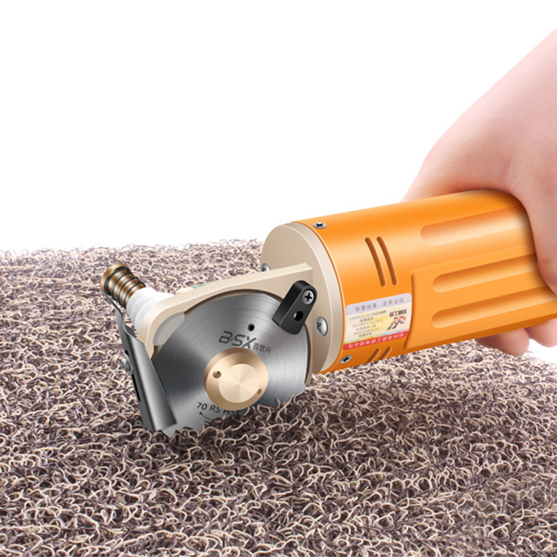 【Special Offer】Cloth cutting machine 220V 90mm Electric Round knife ...