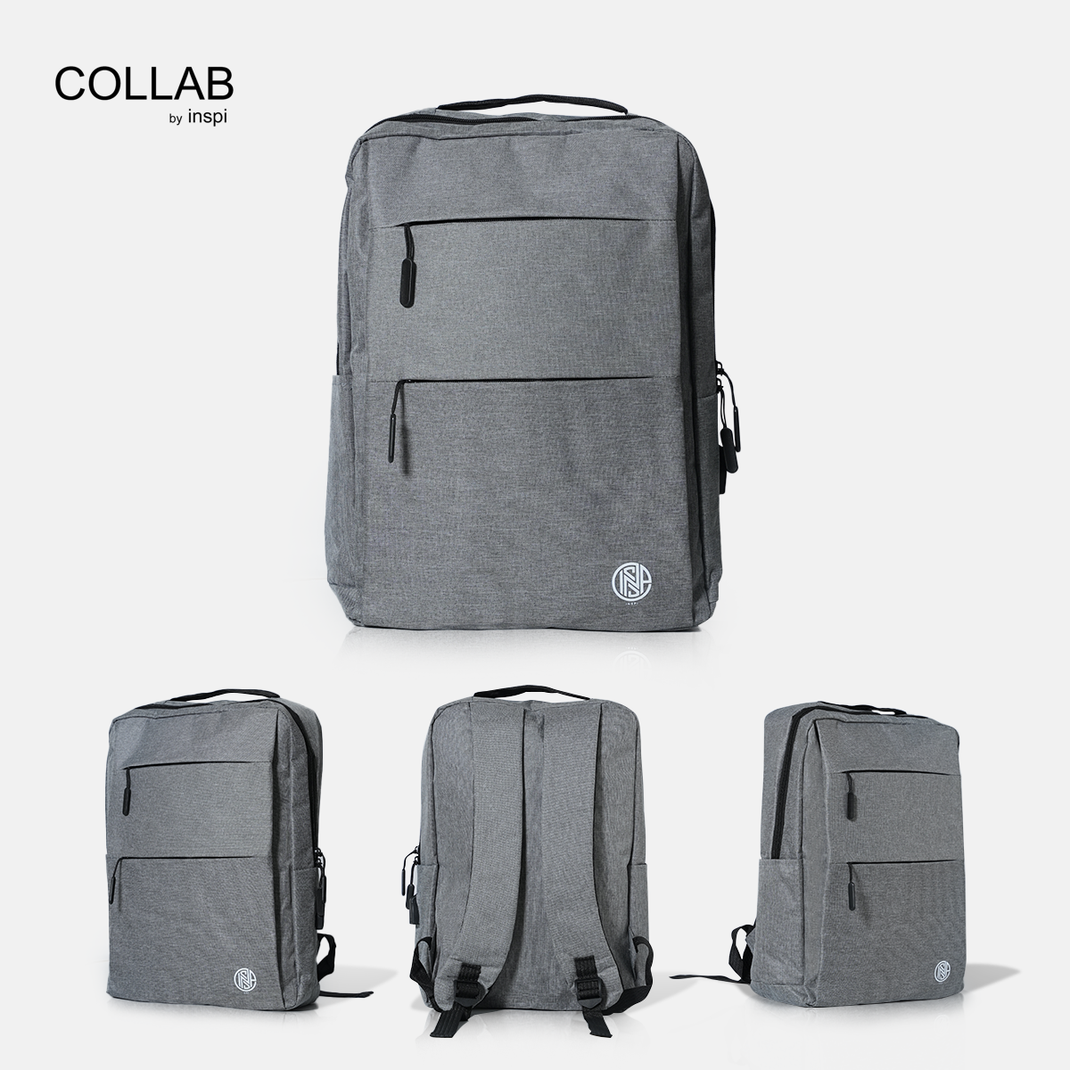 COLLAB By Laptop Backpack 16.5 INCHES Bag for Men with USB Port Multi ...