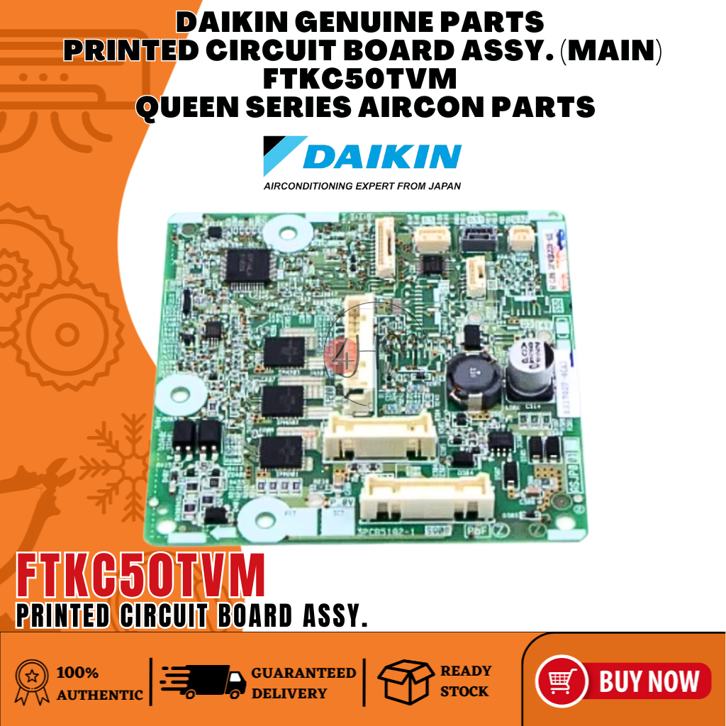 4HMC DAIKIN GENUINE PARTS PRINTED CIRCUIT BOARD ASSY. (MAIN) FTKC50TVM ...