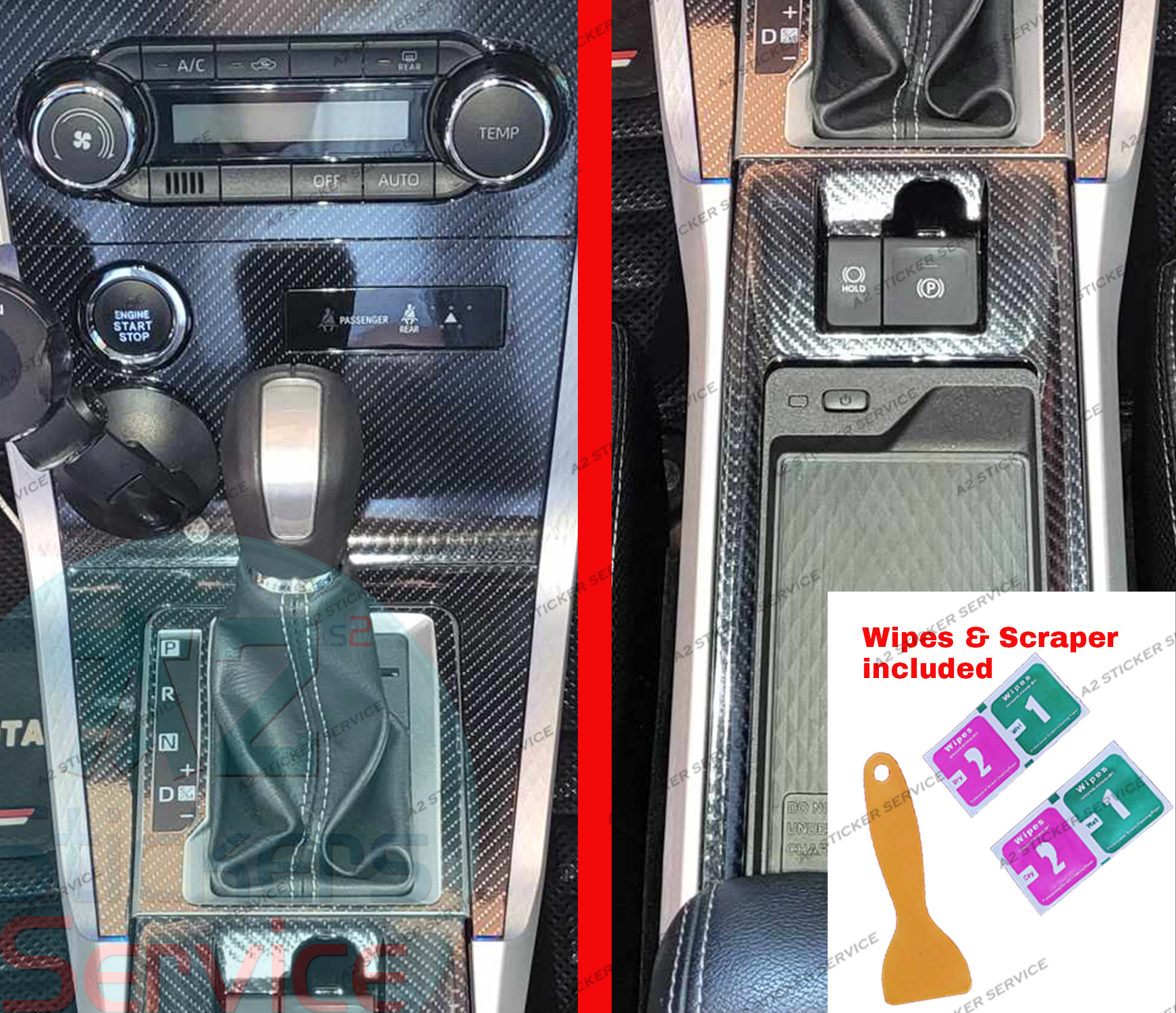 Toyota VELOZ Center Console Carbon Sticker (complete set) | Lazada PH