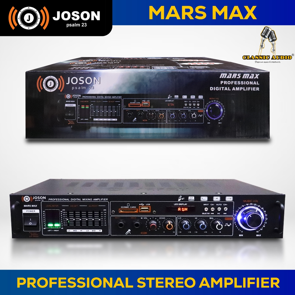 Joson Mars MAX Professional Amplifier 1000 Watts x2 (Original ) | Lazada PH