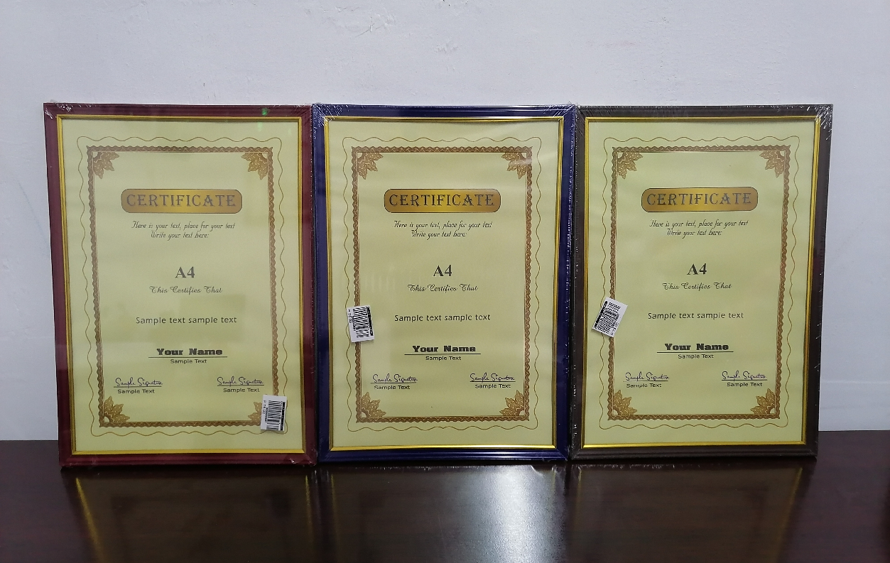 Certificate Frame Frame Size A4 (21x29.7cm) | Lazada PH