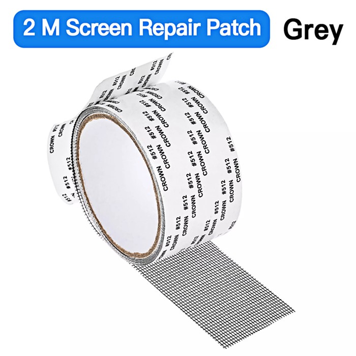 Elephant.2m Screen Repair Tape Window Door Black Adhesive Sticker Mesh ...