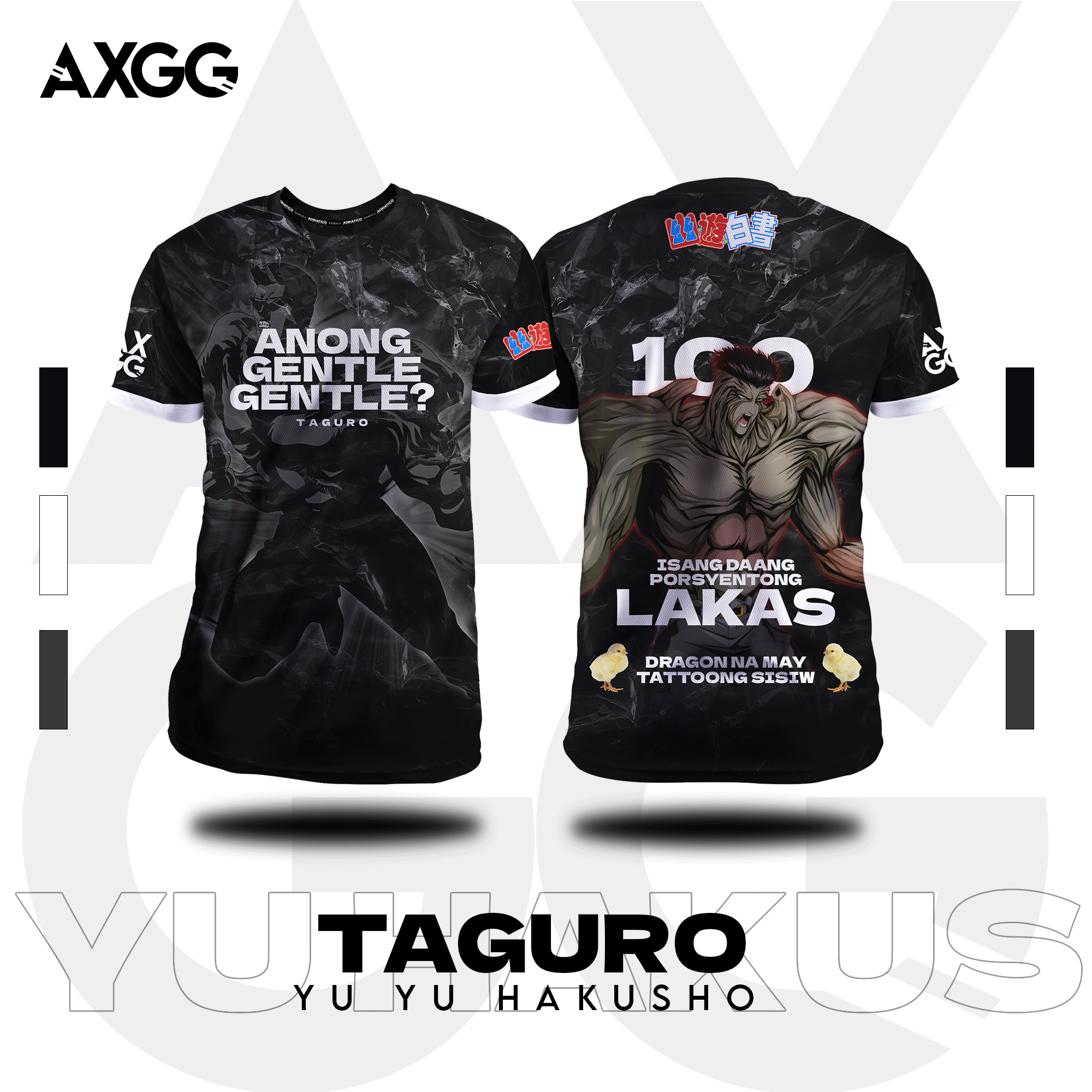 AXGG "Ghost Fighter - Taguro " Anime T-Shirt | Lazada PH