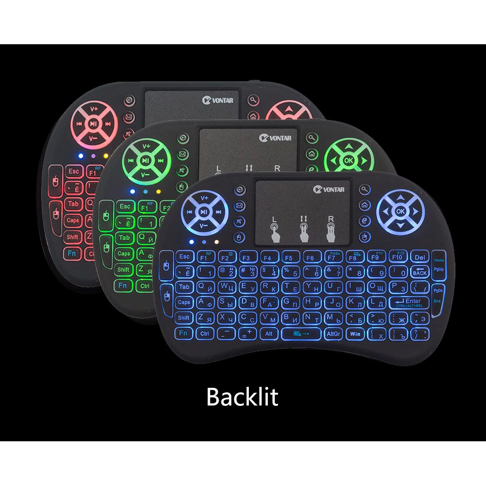 I8 Colors LED Backlight Wireless Mini Keyboard charge Touch | Lazada PH