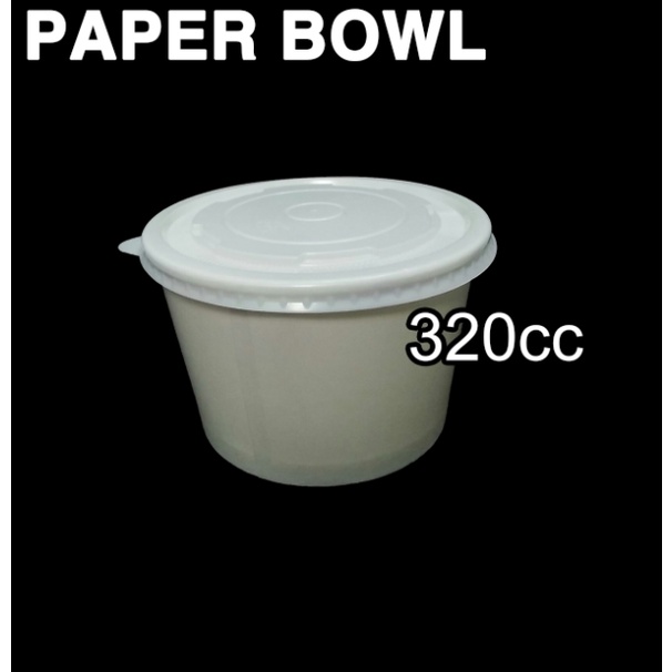 50pcs. PAPER BOWL (with Lid /cover) 1000cc 850cc 750cc 520cc 390cc ...
