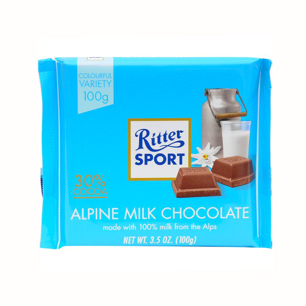 Ritter Sport Alpine Milk Chocolate 100g | Lazada PH