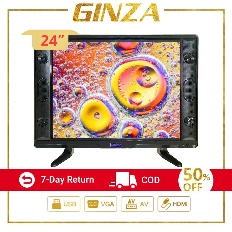 (LED TV ON SALE)GINZA 24 Inch TV sale flatscreen LED TV FHD Multiport HDMI AV VGA USB NOT SMART ...
