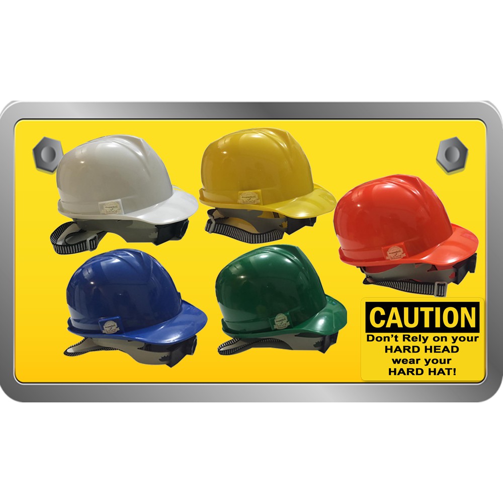 Safety Hard Hat Protection Yellow head safety construction and ...