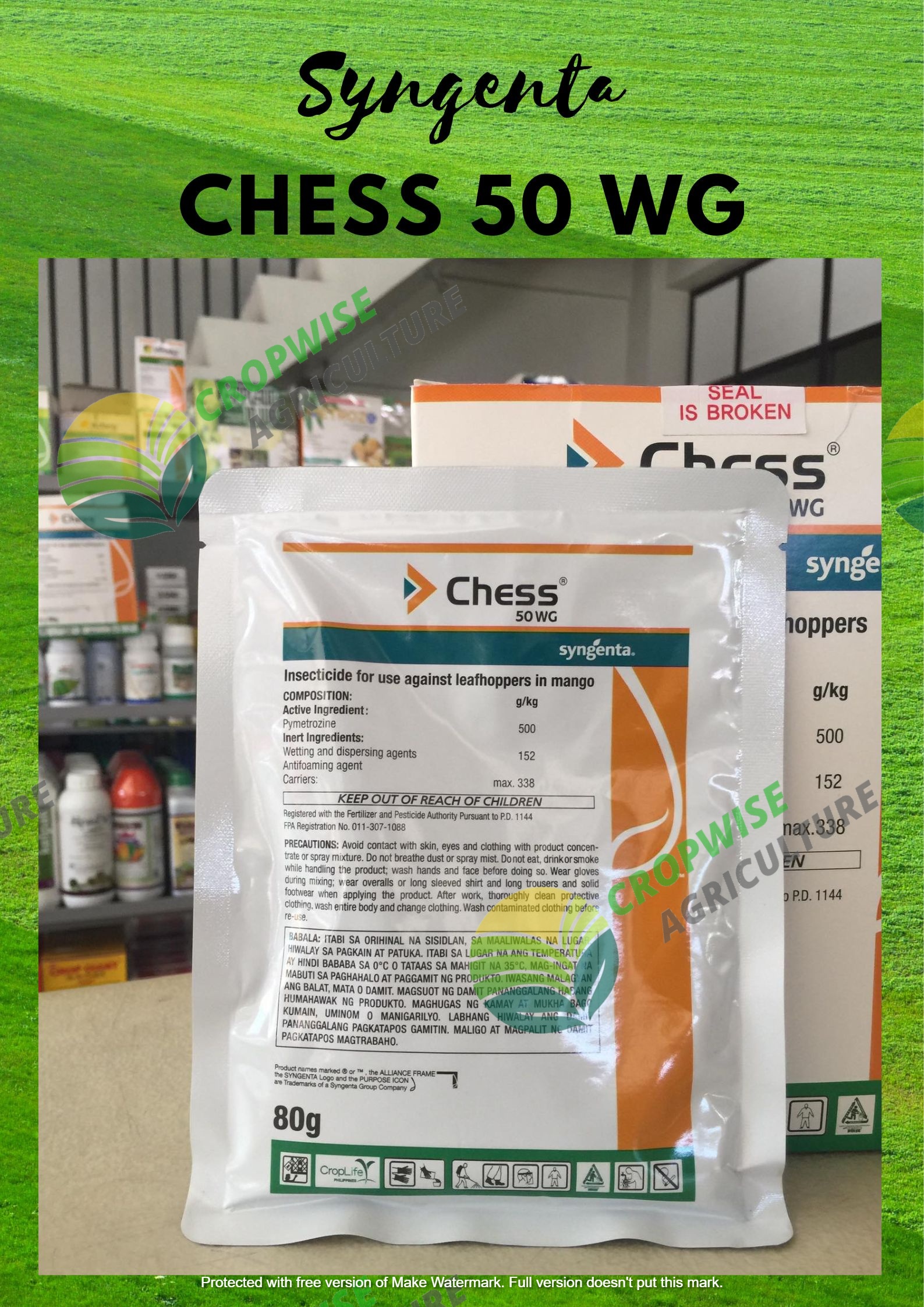 Chess 50 WG Insecticide Syngenta 80g sachet | Lazada PH