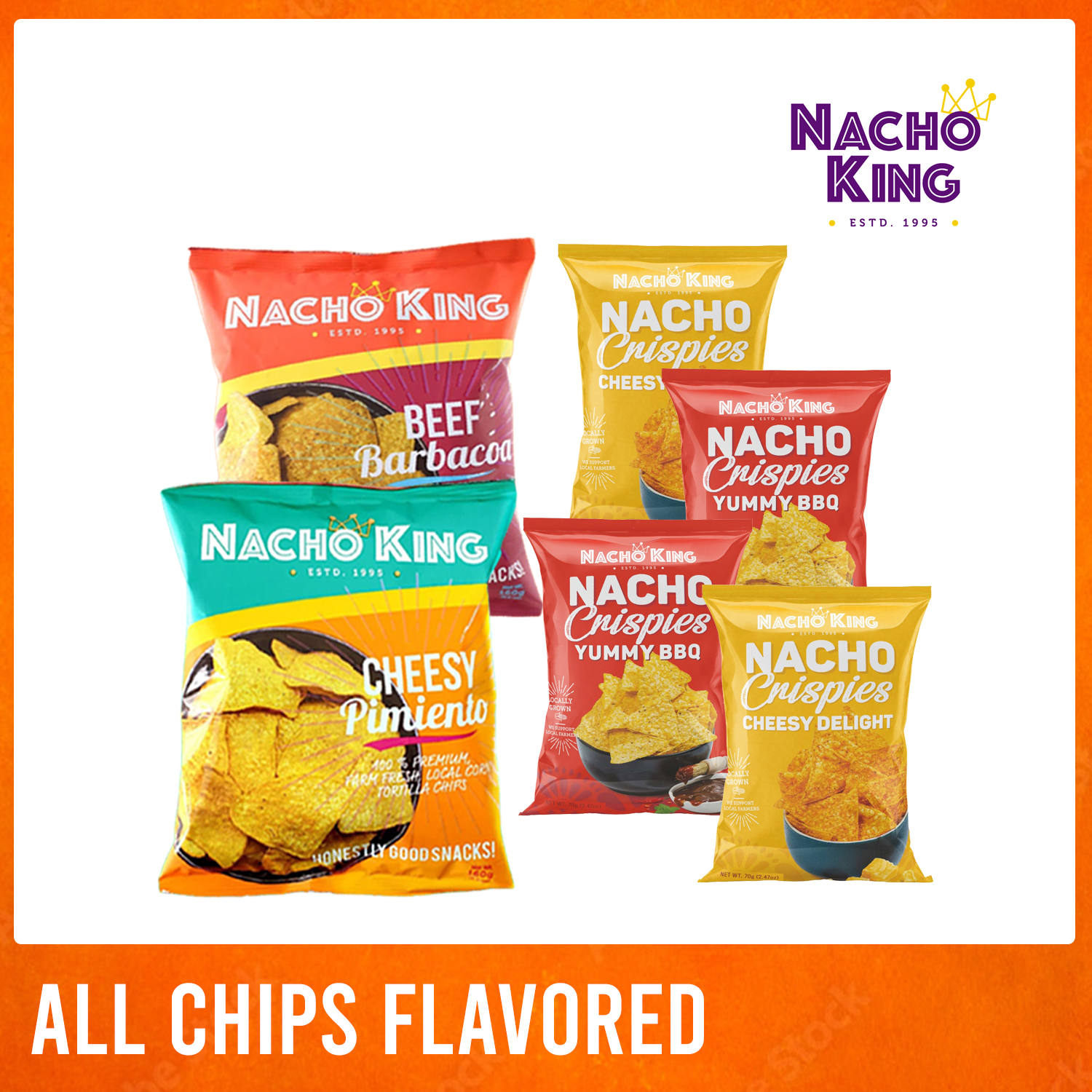 Nacho King ALL CHIPS Flavored | Lazada PH