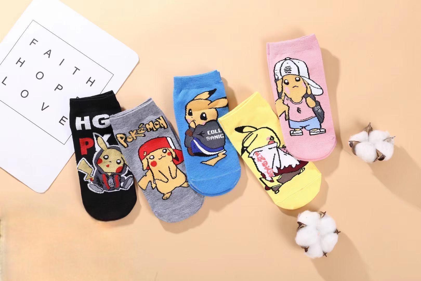 AIMIER 5 Pairs / set Korean cute cartoon boat socks cotton socks Style ...