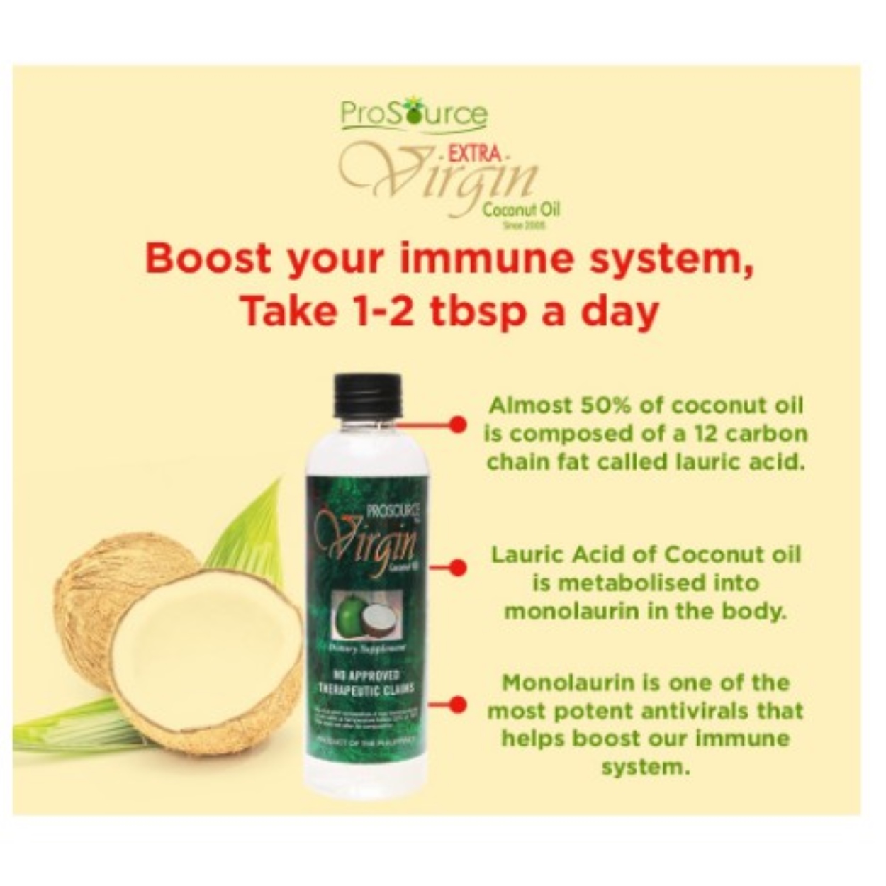 Prosource Virgin Coconut Oil 250ml VCO | Lazada PH