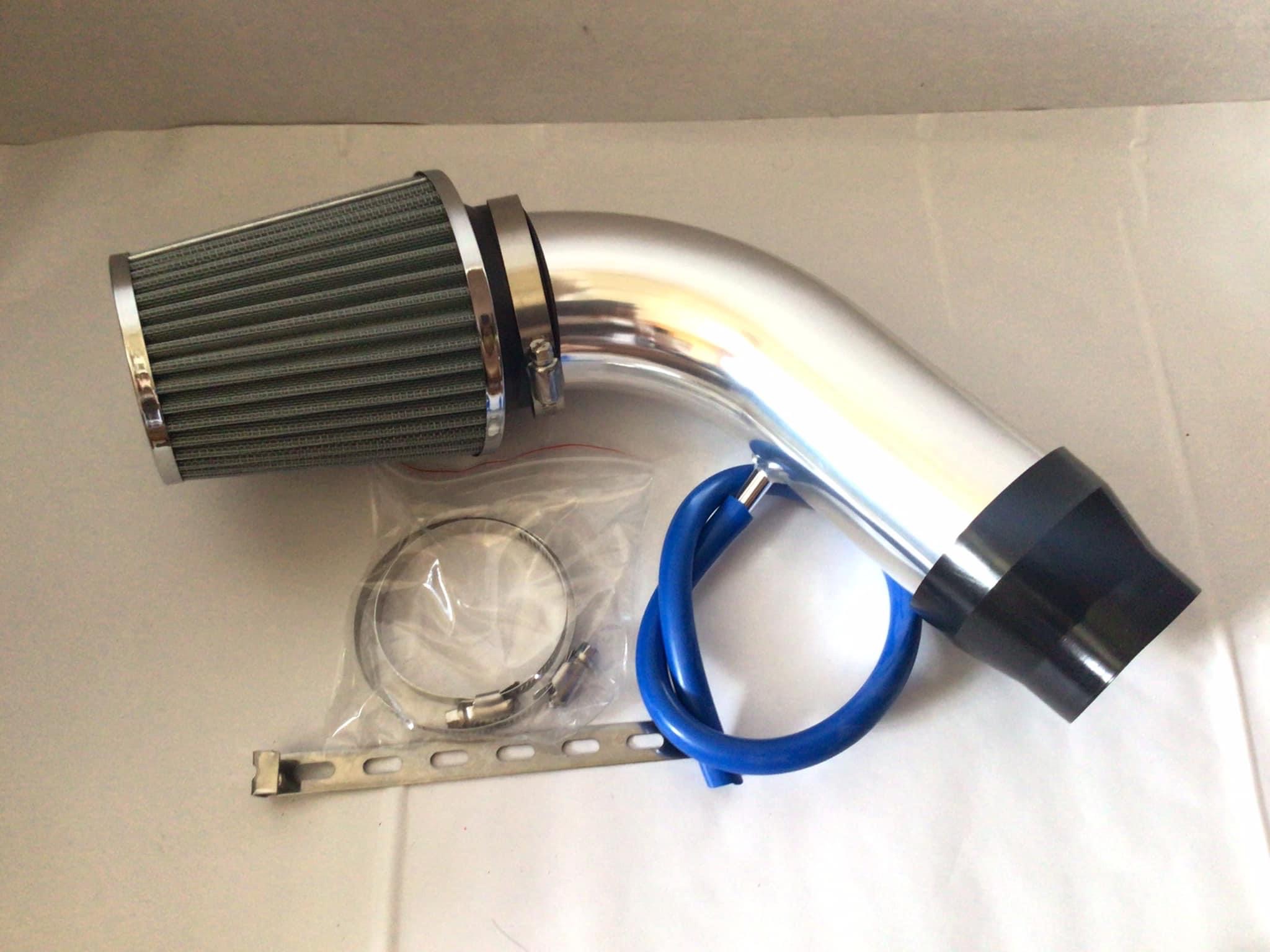 Full Set 3” SLIM TYPE 76mm Car Cold Air Intake System Turbo Induction ...