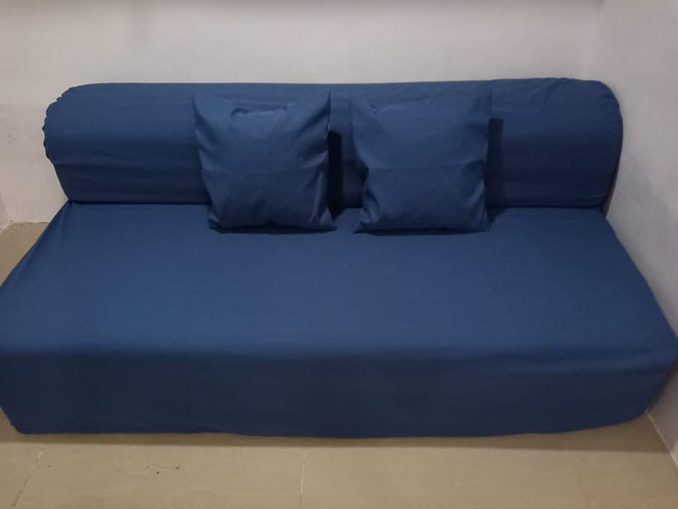 Sofa Bed Cover 3in1 (Paupo Cover) Plain Color High Quality | Lazada PH