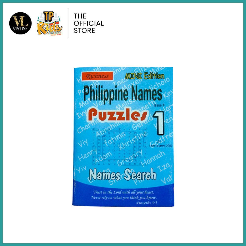 Philippine Names Puzzle - Name Search Issue 1 Collectible Edition by ...