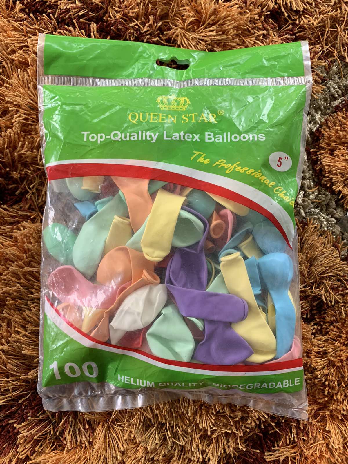 2K Party Shop 100pcs/Pack 12 inches Pastel Colorful Latex Party Balloon ...