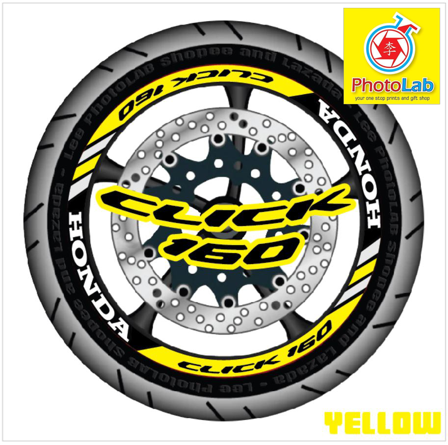 Honda Click 160 Decals for MAGs (front+Rear) | Lazada PH