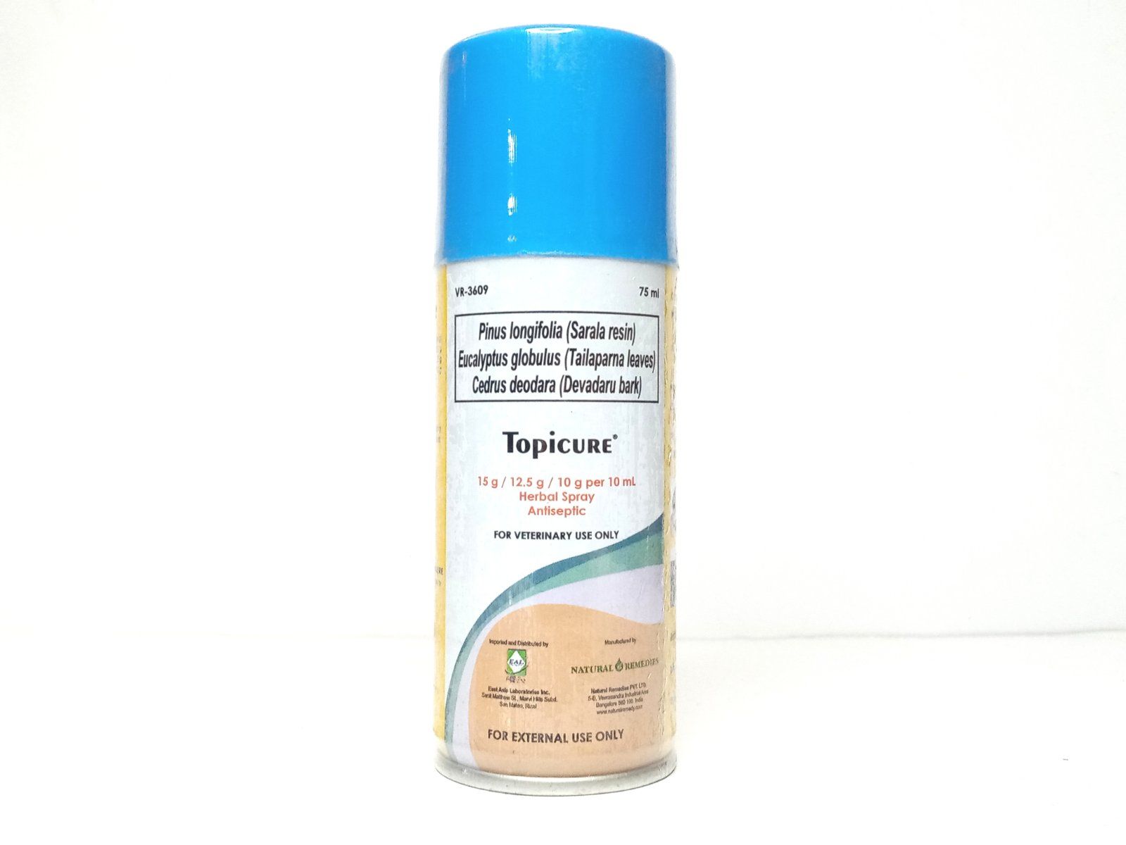 [VET SUPPORT] TOPICURE 75ml herbal spray for pet/ Topicure wound spray ...