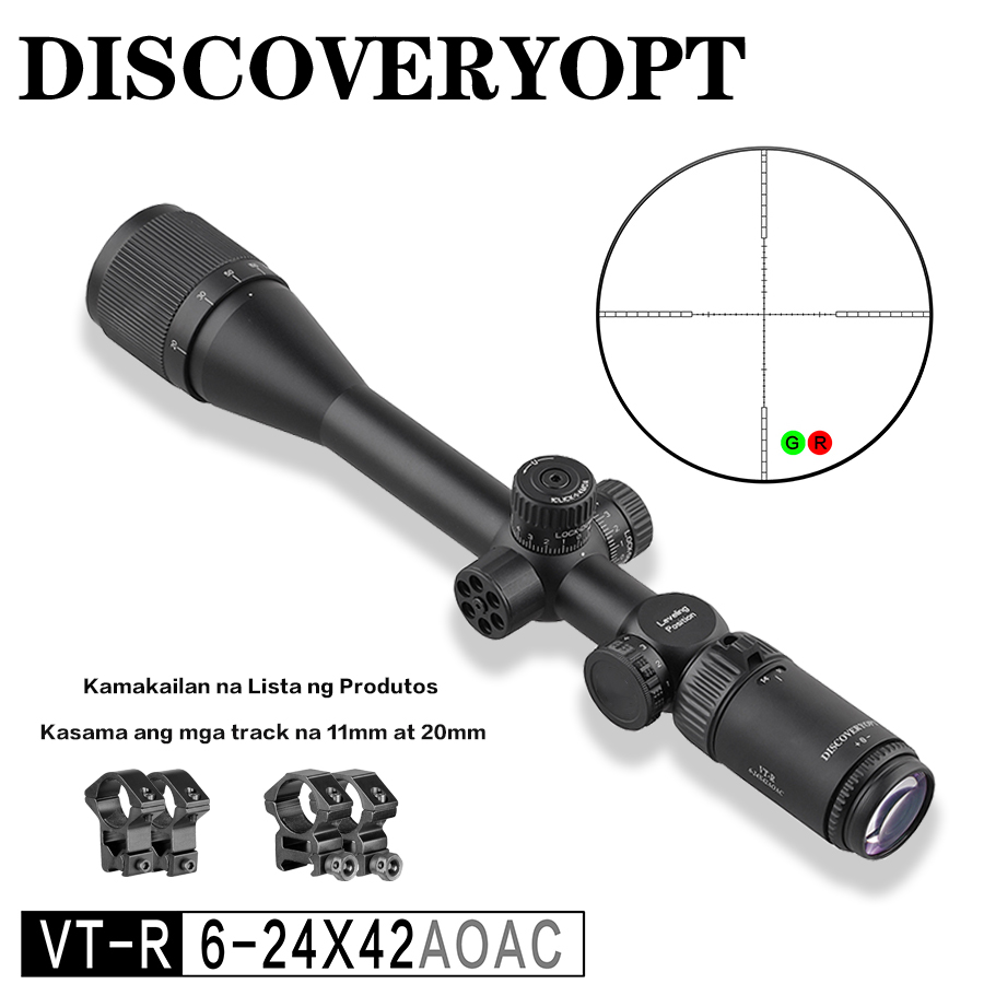 Discovery VT-R 6-24x42AOAC Sight Scope VCF optical system with MC ...